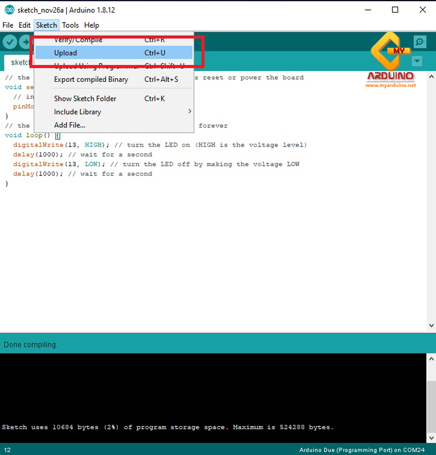 สอนใช้งาน Arduino Due เริ่มต้นใช้งาน ติดตั้งโปรแกรม Arduino Ide ขาย