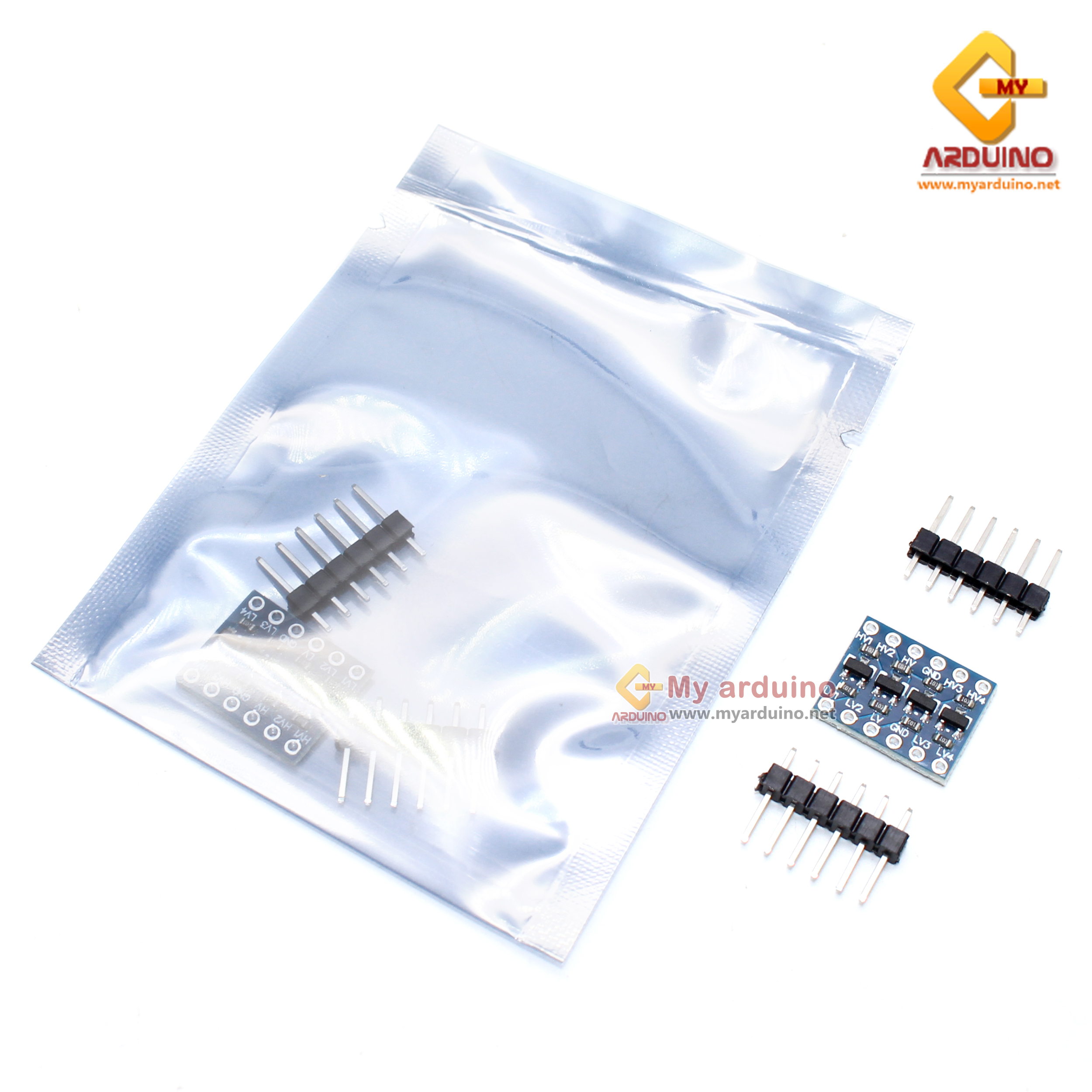 Logic level Converter Module 4 channel 5V-3V IIC UART SPI - ขาย Arduino ...