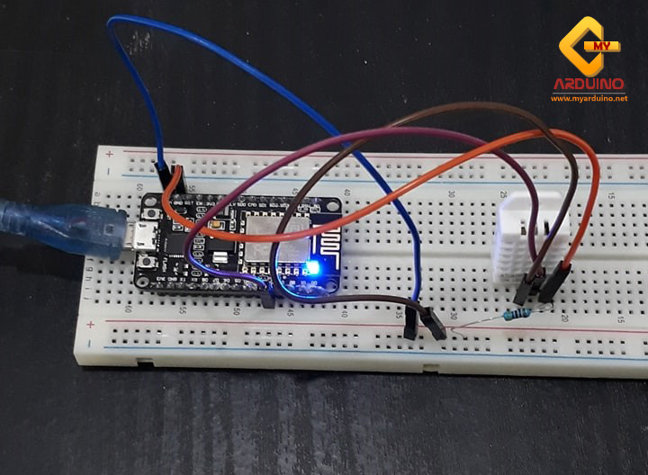 สอนใช้งาน Nodemcu Esp8266 วัดอุณหภมูิและความชื้น ด้วย Sensor Dht22 ขาย Arduino อุปกรณ์ Arduino