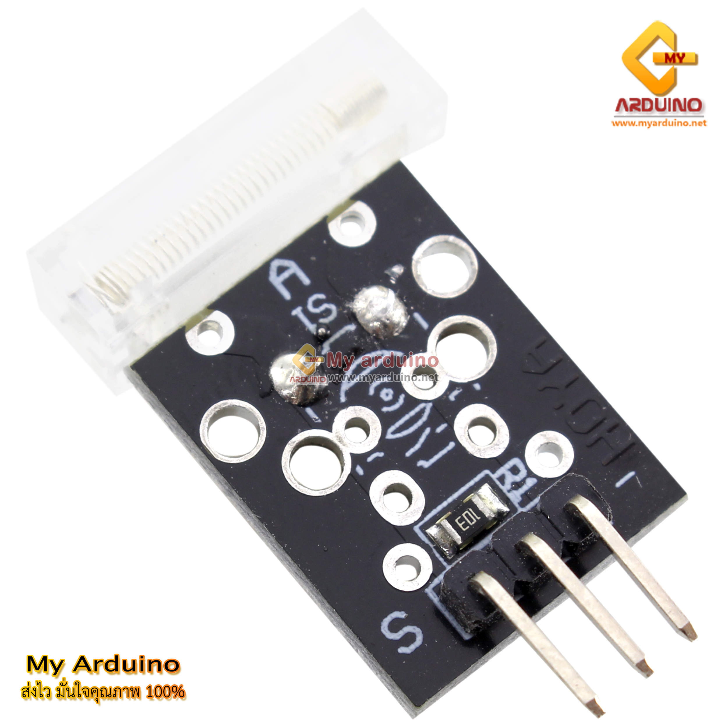 เซ็นเซอร์ตรวจจับการสั่น Knock Sensor Module for Arduino AVR PIC KY-031 ...