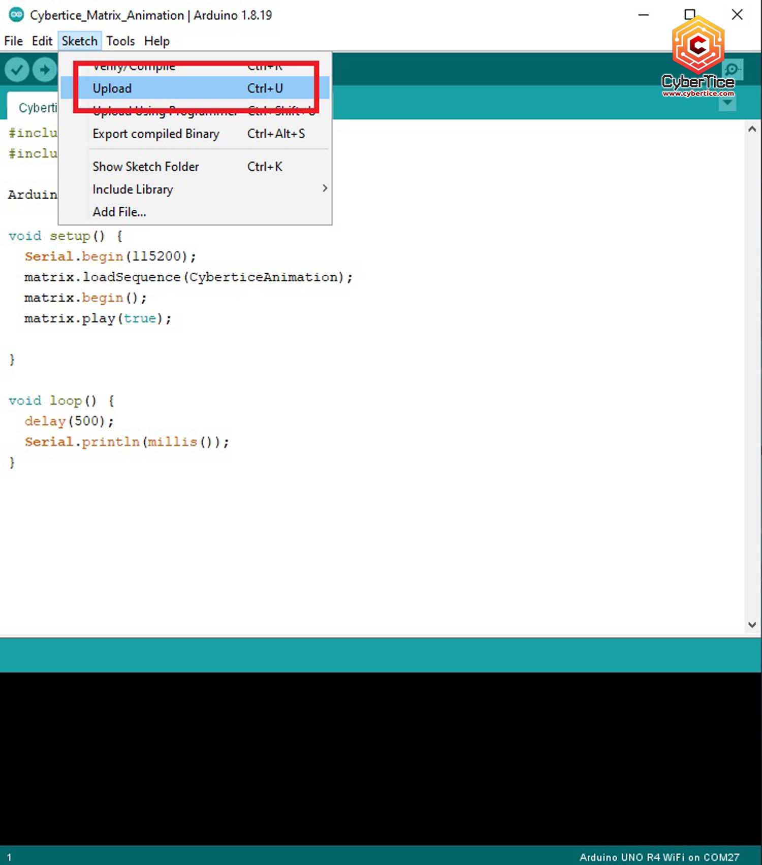 สอนใช้งาน Arduino Uno R4 Wifi แสดงตัวอักษร ขาย Arduino อุปกรณ์