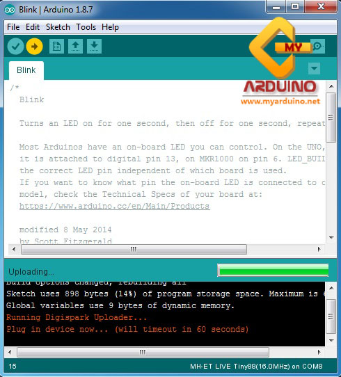 Arduino board ATTINY88 development board NANO V3.0 ATmega328 Extended ...