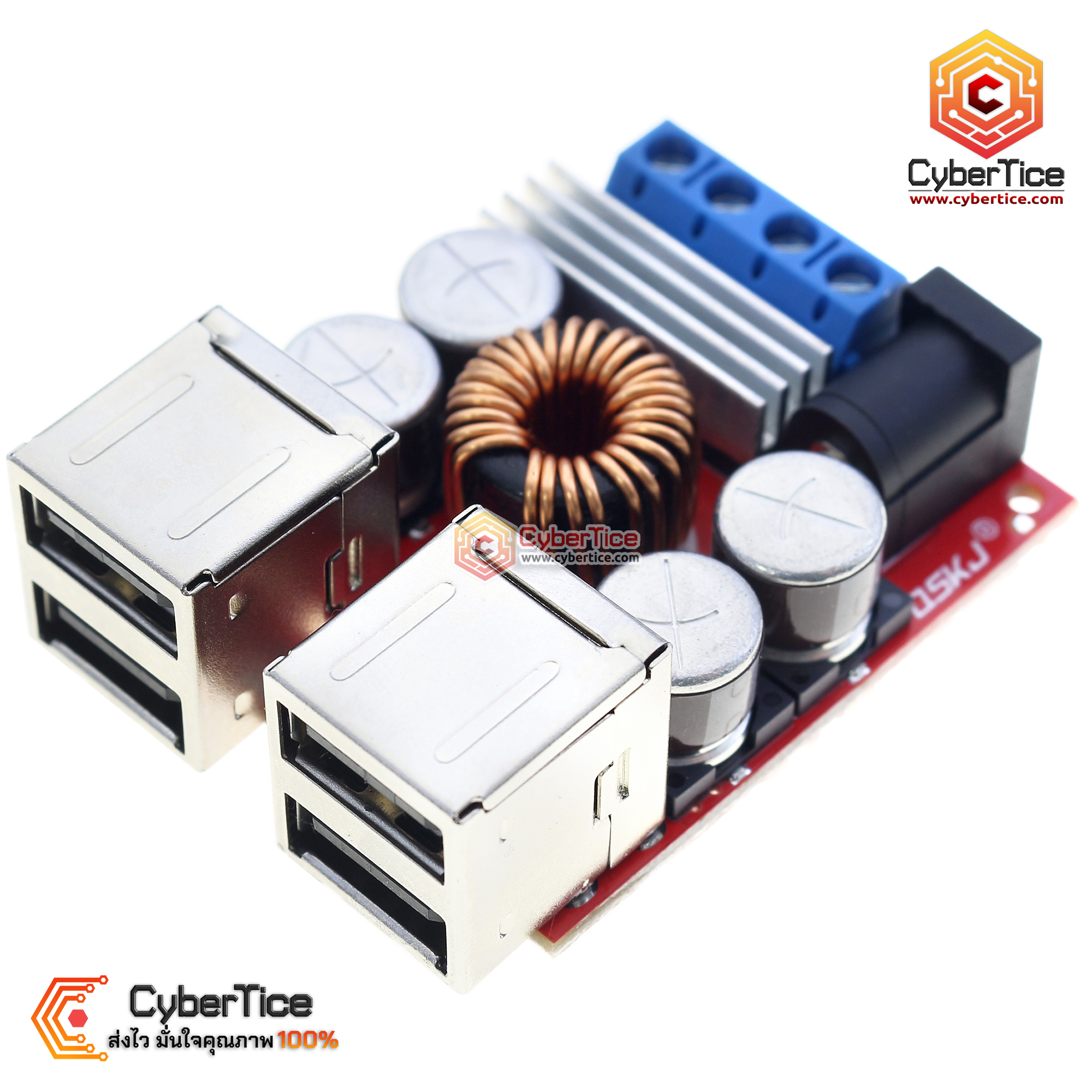 Step Down Power Module output 4 Port USB DC-DC 8-35v to 5V 8A V2.0 ...