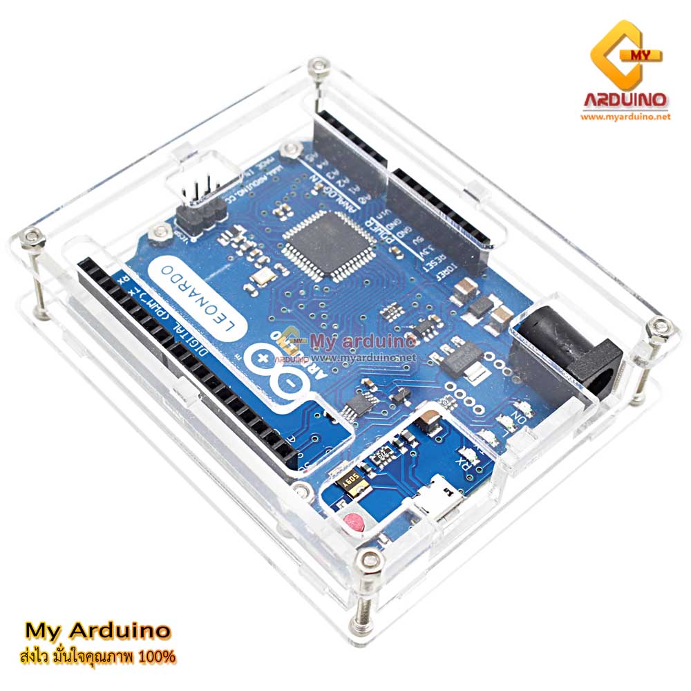 Arduino Uno R3 Acrylic Case Box กล่องอะคริลิคแบบใส สำหรับ Arduino Uno Case ขาย Arduino อุปกรณ์