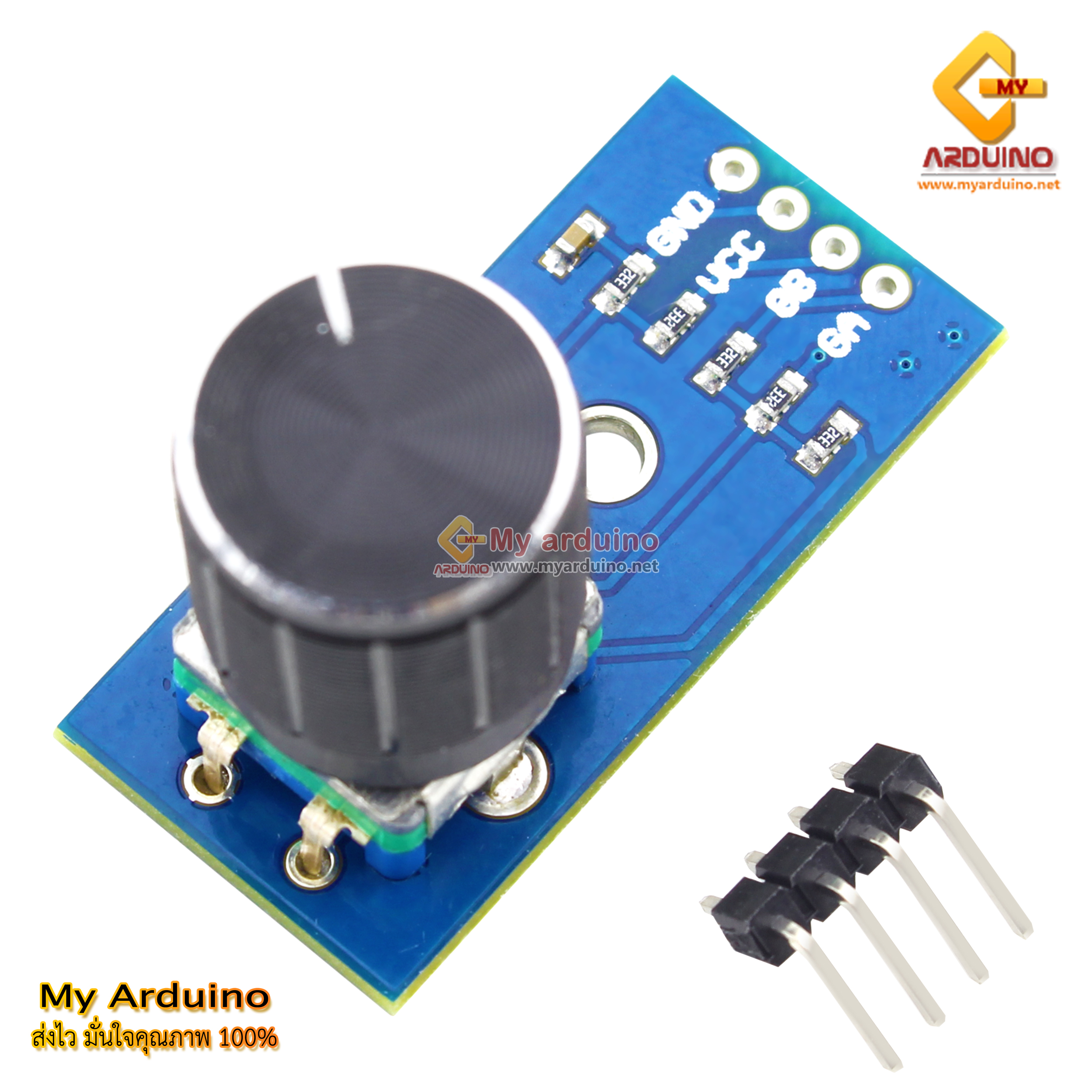 โมดูล Rotary Encoder หมุนได้ต่อเนื่อง 360 องศา ขาย Arduino อุปกรณ์ Arduino คุณภาพดี ราคาถูก