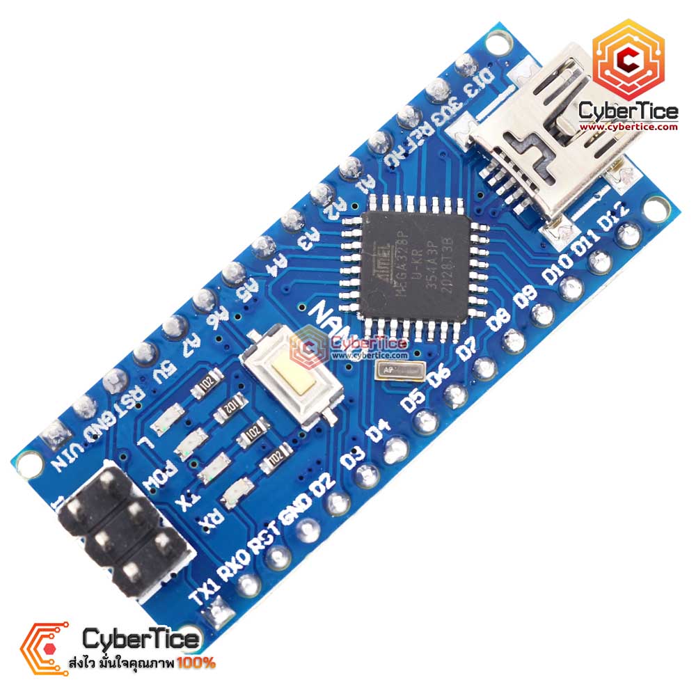 Arduino Nano 3.0 Mini USB รุ่นใหม่ชิฟ CH340G พร้อมสายUSB - ขาย Arduino ...