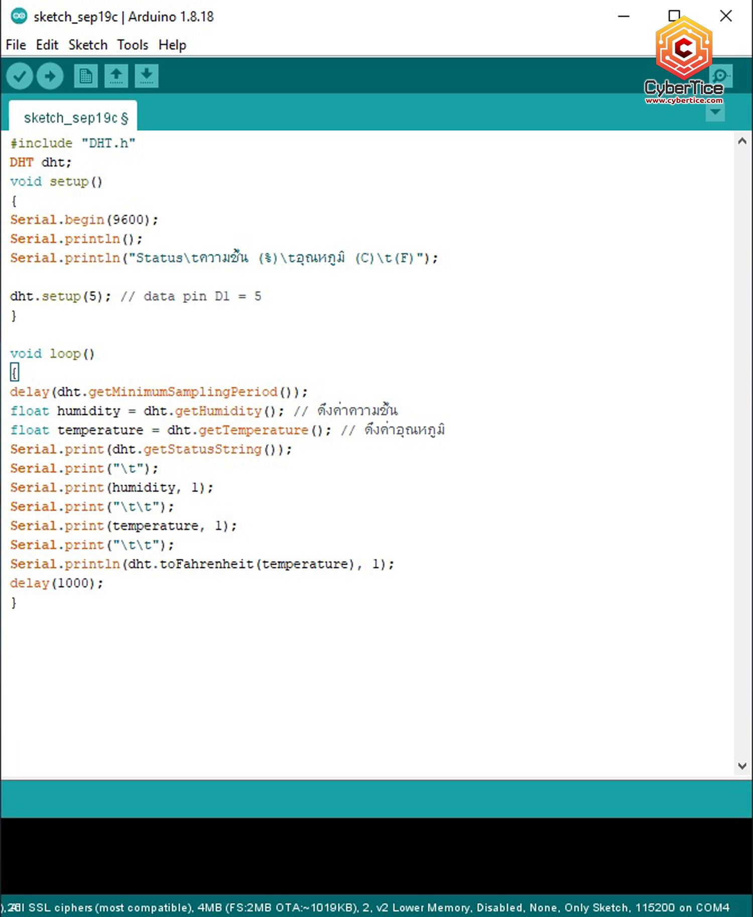 สอนใช้งาน Esp8266 Dht11 Mini เซ็นเซอร์วัดอุณหภูมิและความชื้น พร้อม Pcb ขาย Arduino อุปกรณ์