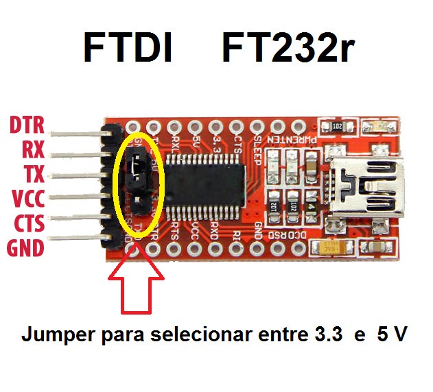 FT232RL USB To Serial Adapter Module USB TO 232 Download Cable For Arduino - ขาย Arduino อุปกรณ์ ...
