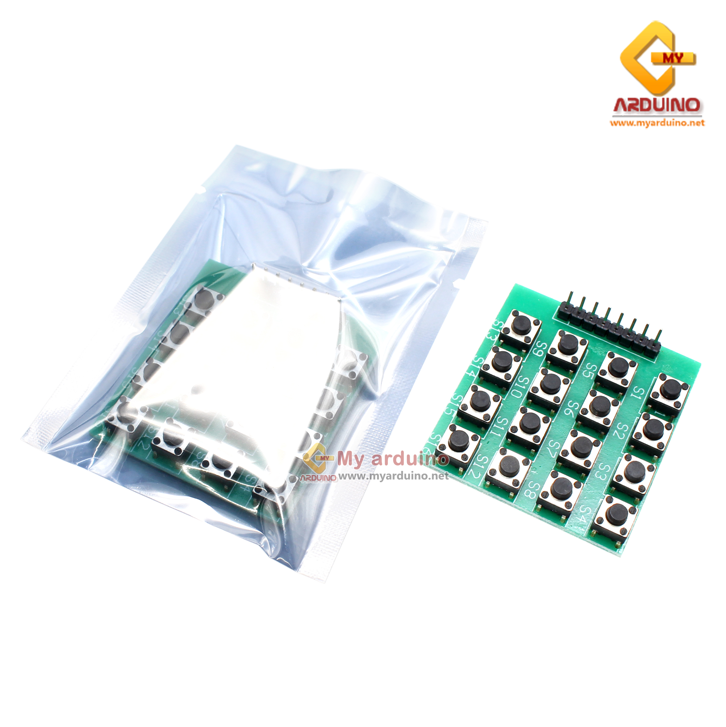 4x4 Matrix 16 Keypad Keyboard Module ขาย Arduino อุปกรณ์ Arduino คุณภาพดี ราคาถูก ส่งไว ส่งฟรี