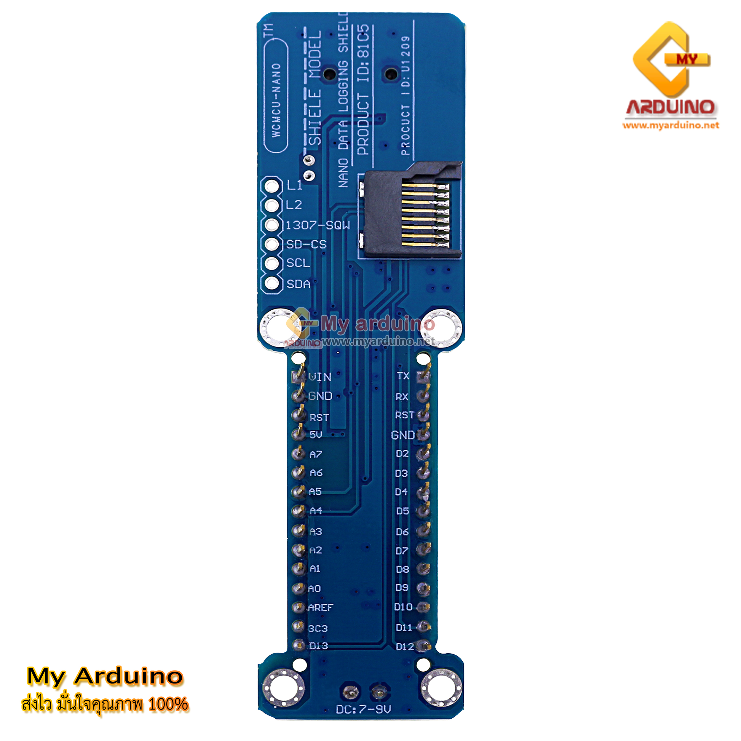 Data Logger Nano Shield สำหรับ Arduino Nano Sd Card Ds1307 ขาย Arduino อุปกรณ์ Arduino คุณภาพ