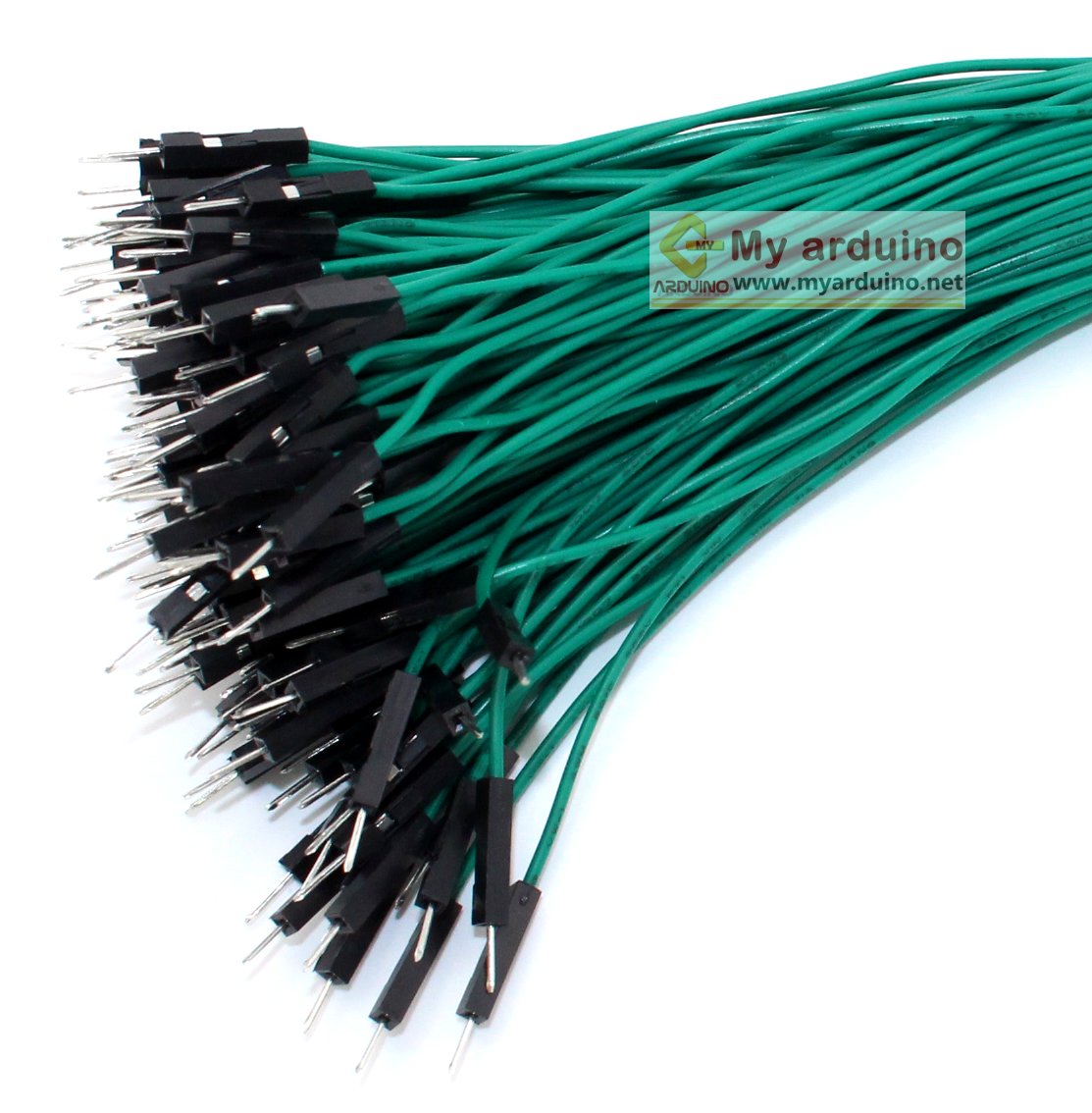 สายไฟจัมเปอร์ 20cm ผู้-ผู้ สีเขียว จำนวน 10 เส้น หนาพิเศษ 24AWG - ขาย ...