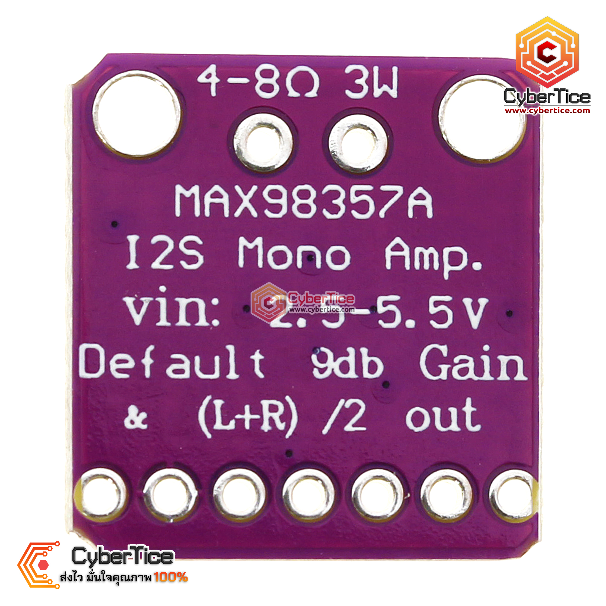 Max98357 I2S 3W Class D Amplifier Breakout Interface Dac Decoder Module Filterless Audio Board ...