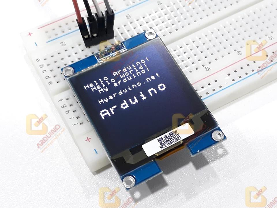 จอแสดงผล OLED SH1107 128x128 แบบ I2C ขนาด 1.5นิ้ว สีขาว - ขาย Arduino อุปกรณ์ Arduino คุณภาพดี ...