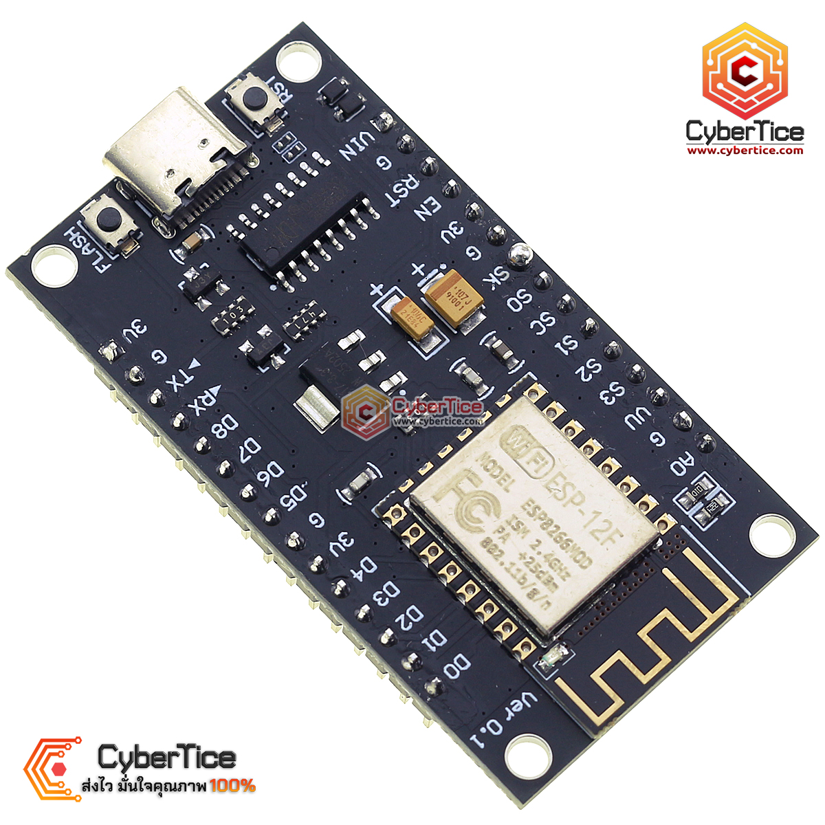Nodemcu Esp8266 V3 Ch340 Lua Wifi Based Esp8266 12fn Usb Type C ขาย Arduino อุปกรณ์ Arduino