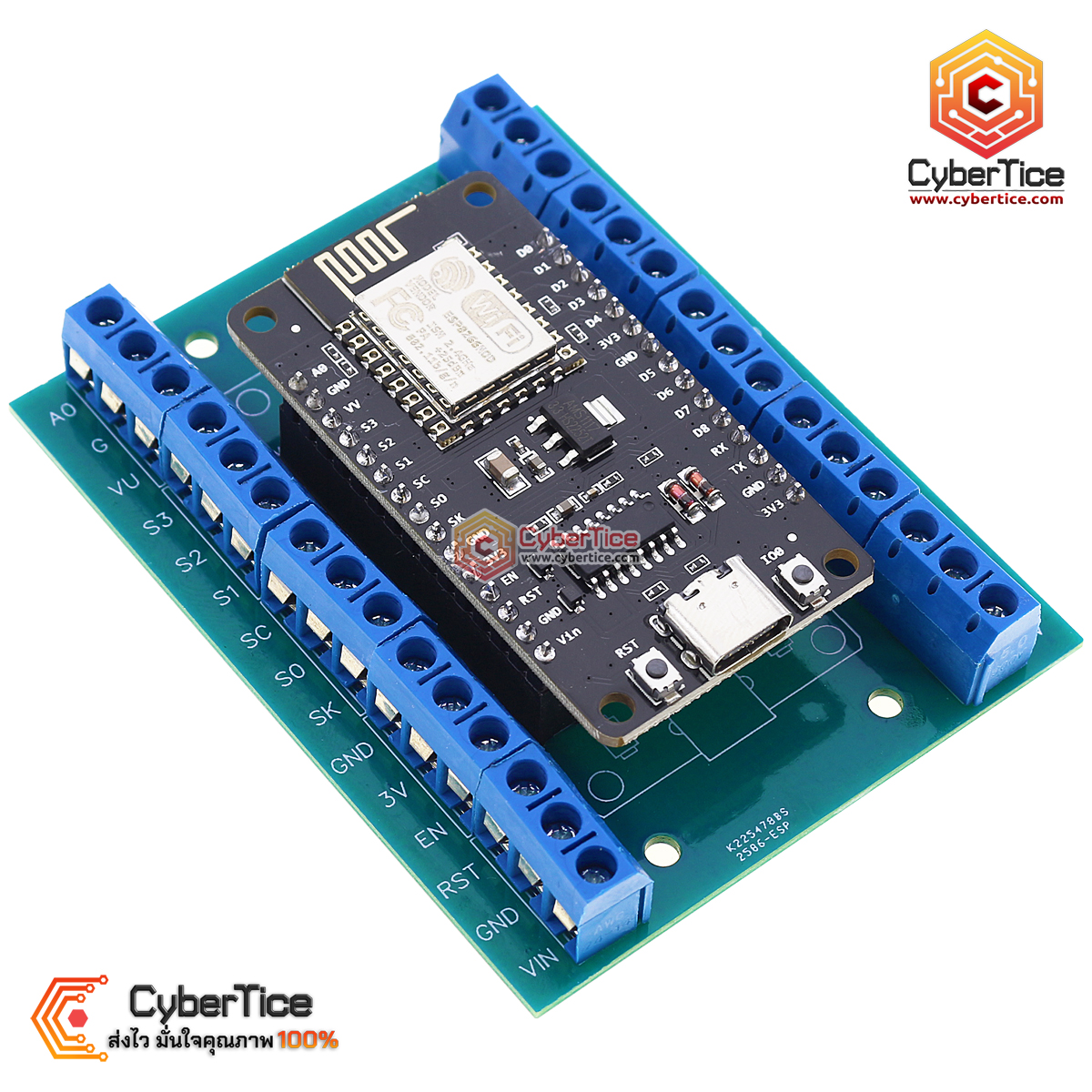 Nodemcu Esp8266 Screw Shield Nodemcu V2 Nodemcu V3 บอร์ดขยาย Nodemcu V2 V3 บัดกรีแล้ว ขาย