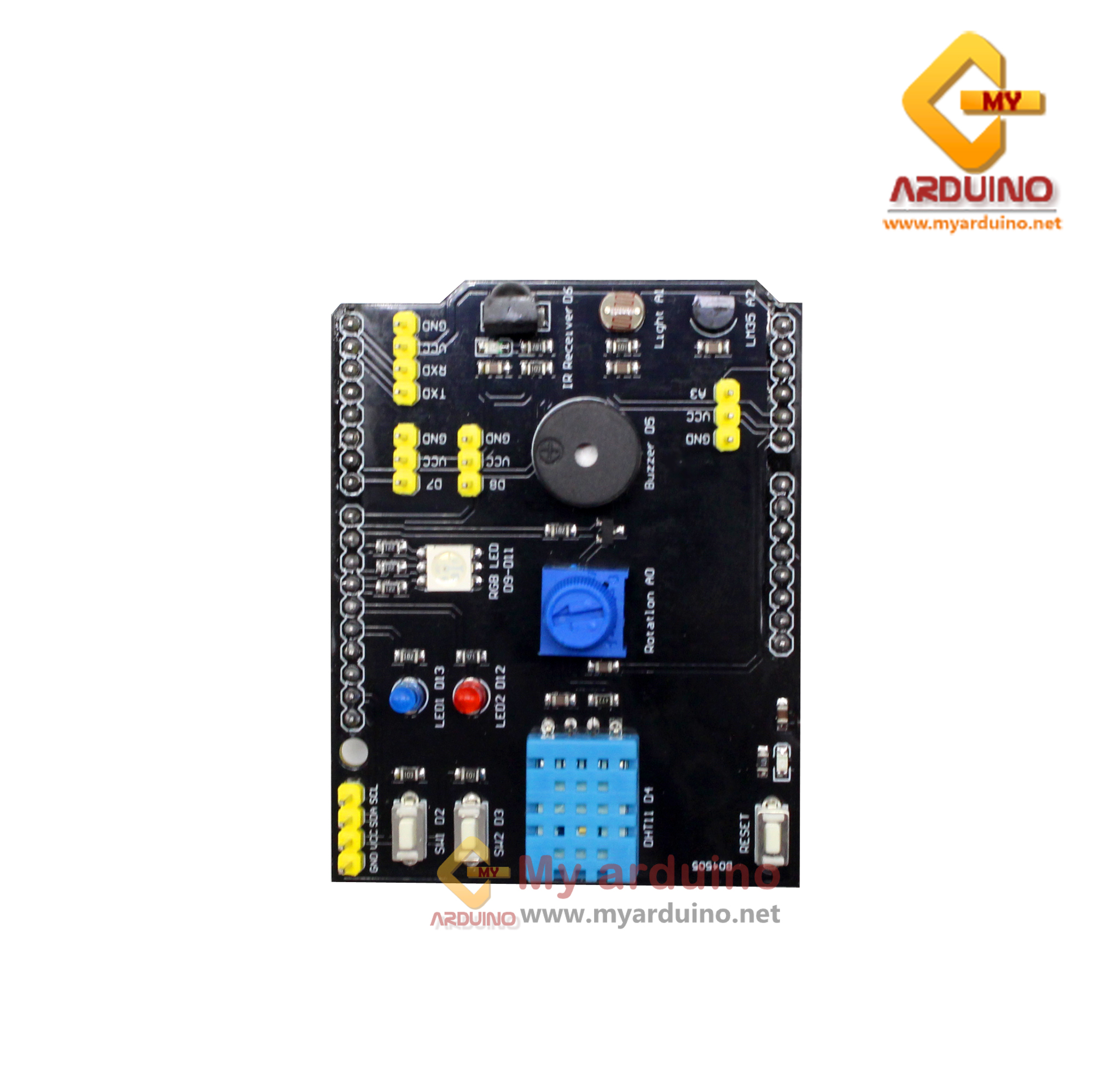 multi-function expansion board DHT11 temperature and humidity LM35 บอร์ดทดลอง Arduino อเนก ...