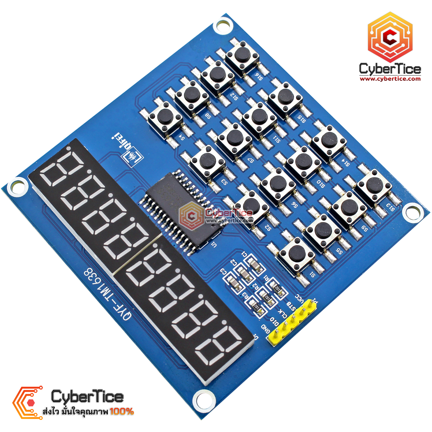 Tm1638 Mcu 8 Bit Led Digital Tube Keyboard Module Scan And Display Module ขาย Arduino อุปกรณ์