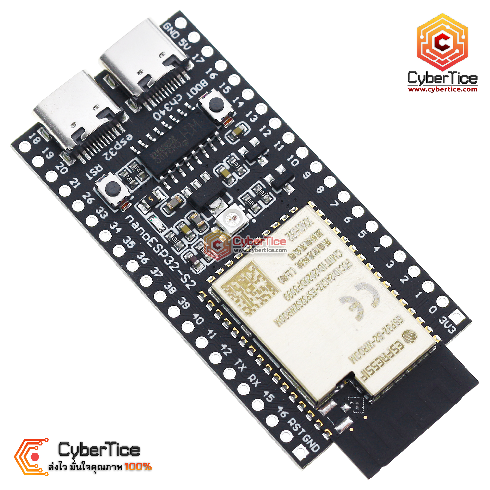 NanoESP32-S2-WROOM Development Board Minimum System Board ESP32-S2 Core Board ESPRESSIF IOT Dual ...