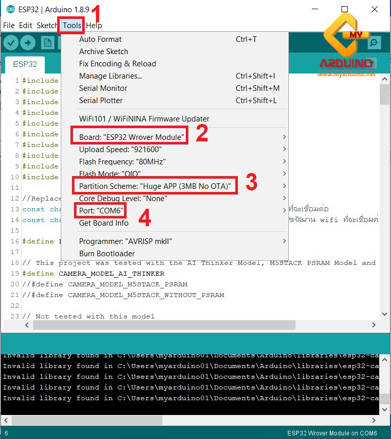 สอนใช้งาน Arduino Esp32 Cam ทำกล้องวงจรปิด Wifi ขาย Arduino อุปกรณ์ Arduino คุณภาพดี ราคาถูก