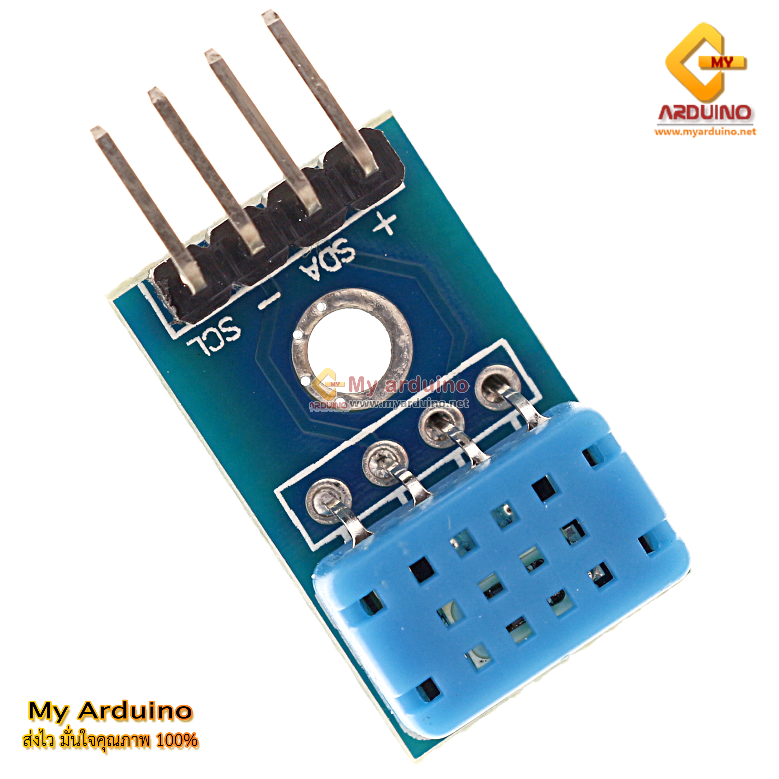 DHT12 Sensor เซนเซอร์ความชื้นและอุณหภูมิ แบบ I2C พร้อม PCB แถมสายไฟ ...