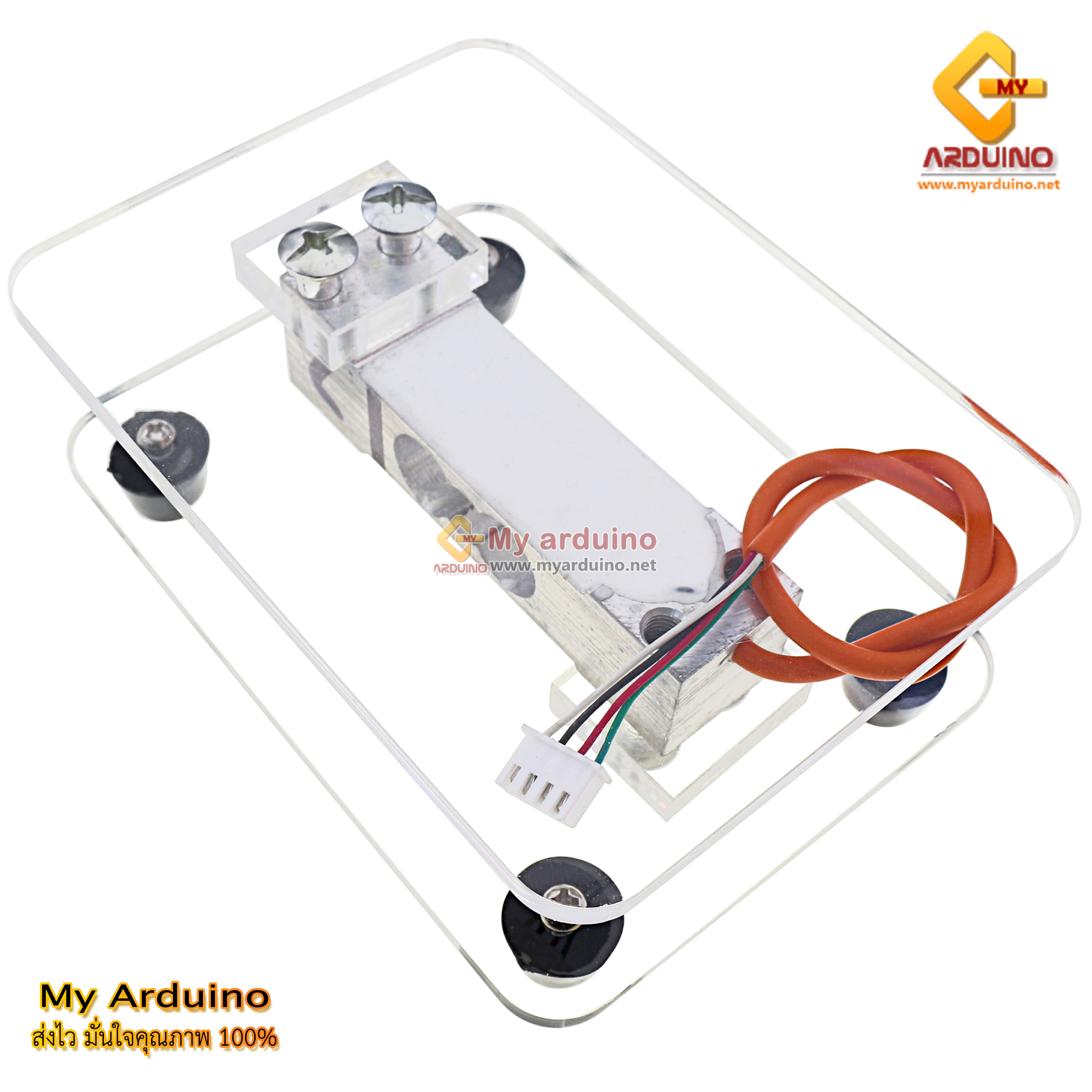 ชุดเซ็นเซอร์วัดน้ำหนัก สี่เหลี่ยม Load cell Arduino Load cell 10kg + base kit - ขาย Arduino ...