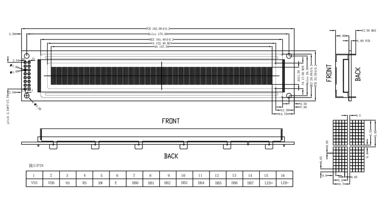 4002A LCD (YellowScreen) 40x2 LCD with backlight of the LCD screen ...