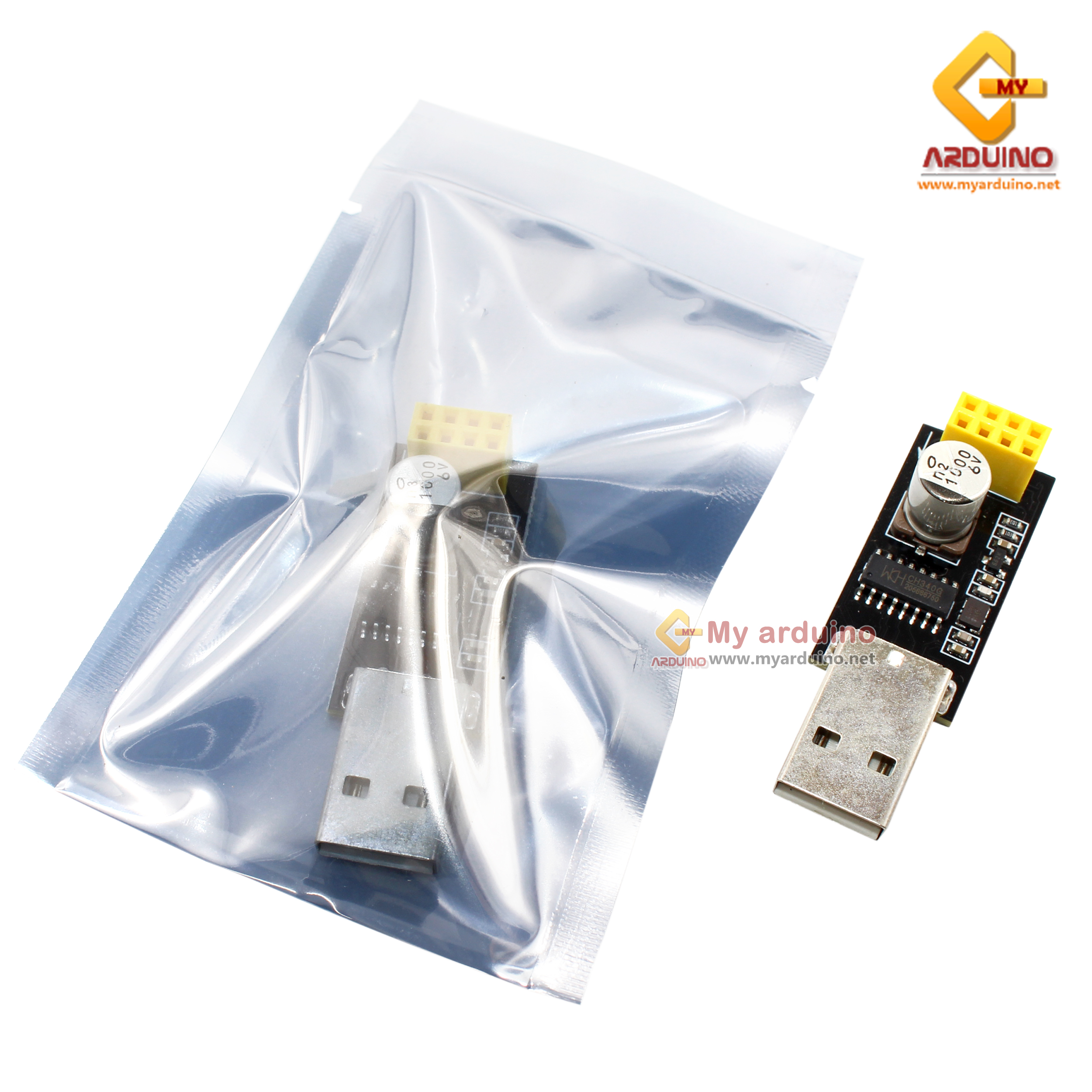 ESP01 Programmer Adapter UART GPIO0 ESP-01 Adaptaterr ESP8266 USB to ESP8266 - ขาย Arduino ...