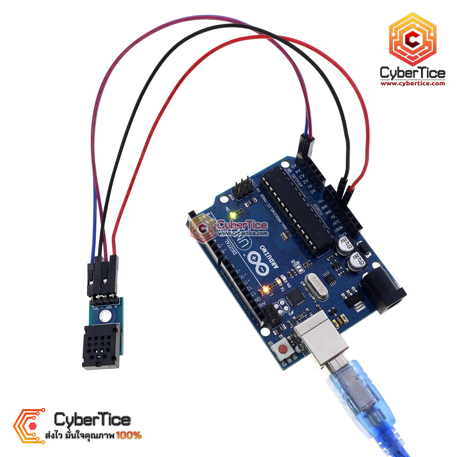 สอนใช้งาน Arduino AM2320 เซ็นเซอร์อุณหภูมิและความชื้นแบบ I2C แบบ PCB - ขาย Arduino อุปกรณ์ ...