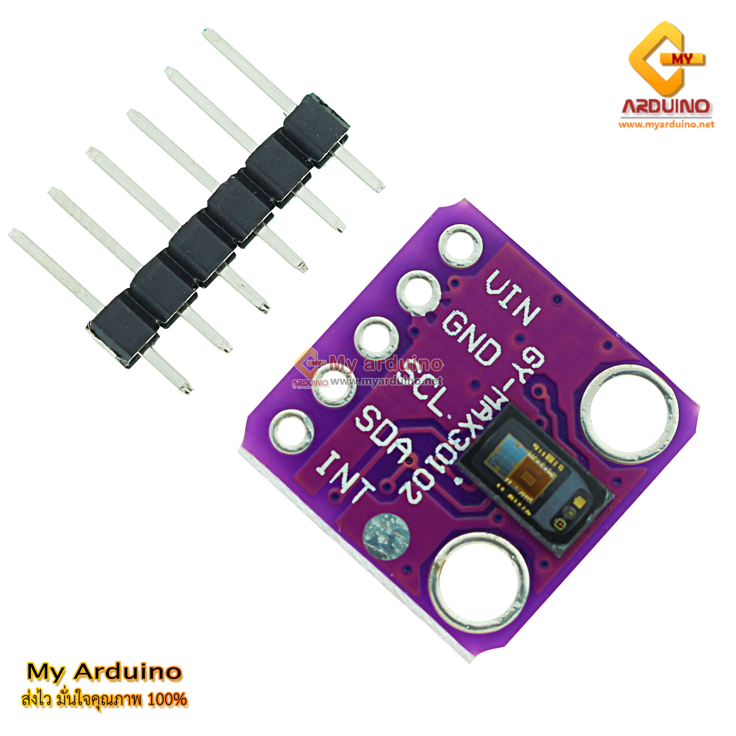 เซ็นเซอร์วัดอัตราการเต้นของหัวใจ GY- MAX30102 Heart Rate Pulse Oxygen ...