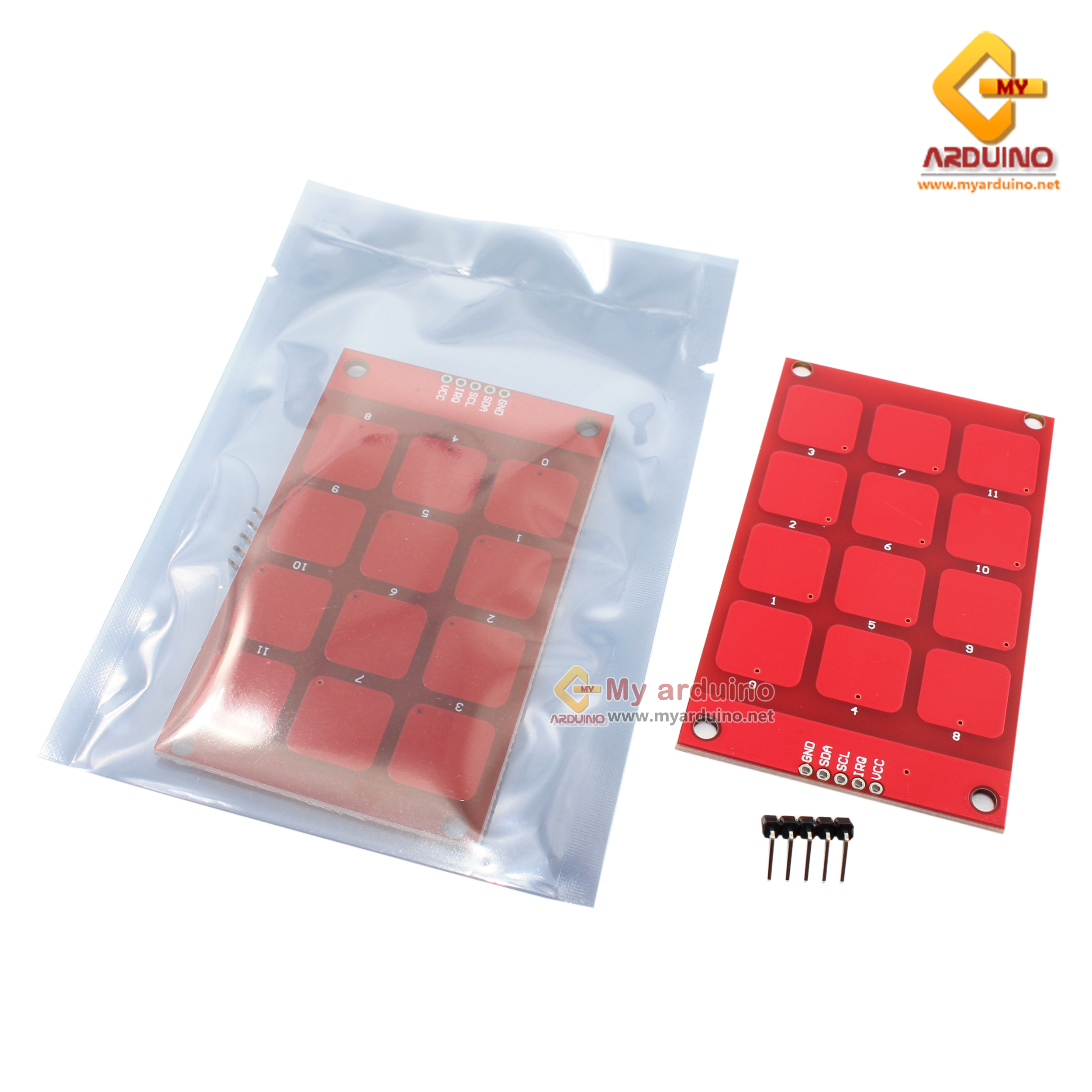 โมดูลสวิตช์สัมผัส 12 ช่อง CJMCU-122 MPR121 capacitive touch sensor keypad module - ขาย Arduino ...