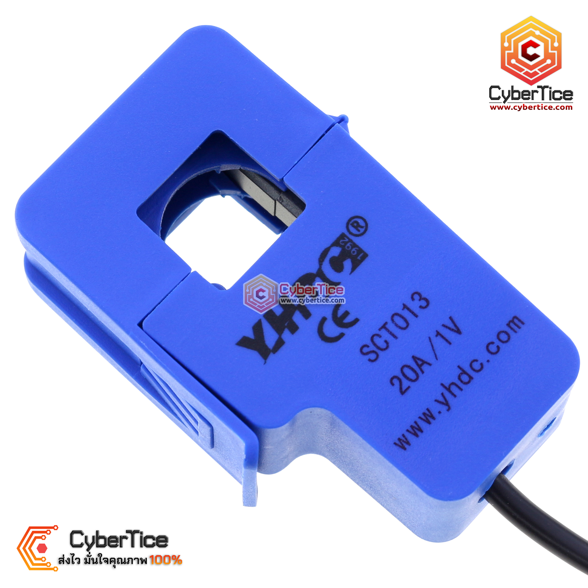 Non-Invasive Current Sensor เซ็นเซอร์วัดกระแสไฟฟ้าแบบไร้สัมผัส CT Sensor 20A SCT-013-020 - ขาย ...