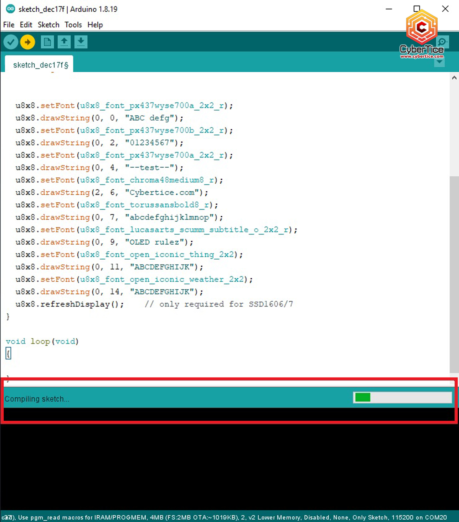 สอนใช้งาน ESP8266 จอแสดงผล OLED SH1107 128x128 แบบ I2C ขนาด 1.5นิ้ว - ขาย Arduino อุปกรณ์ ...