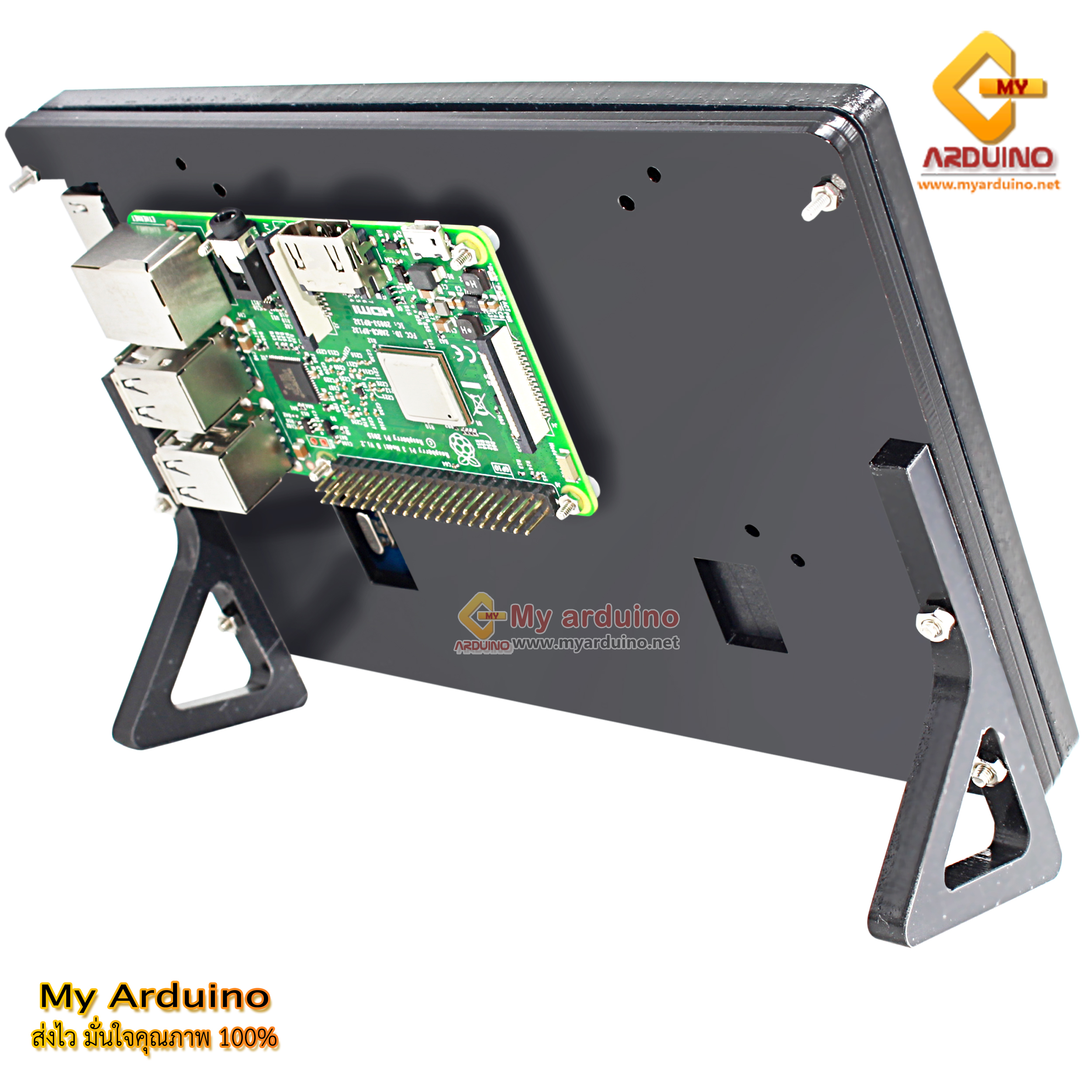 จอ Lcd 7 นิ้ว ชุดเคสตั้งจอ Hdmi Touch Screen Display ชุดเคสตั้งจอ Raspberry Pi ขาย Arduino