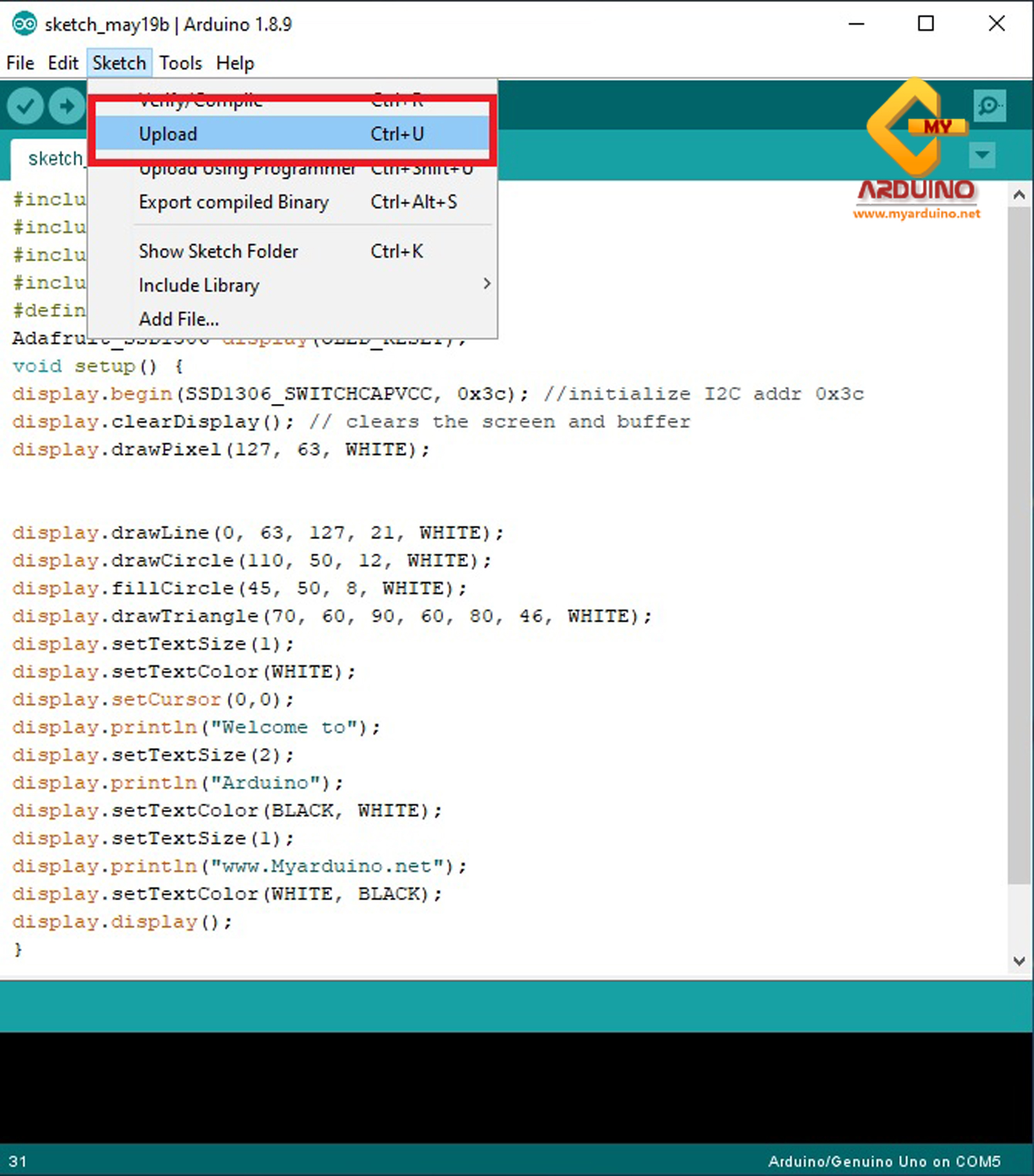 สอนใช้งาน Arduino จอแสดงผล Oled 128x64 แบบ I2c สีขาว ขาย Arduino อุปกรณ์ Arduino คุณภาพดี ราคา