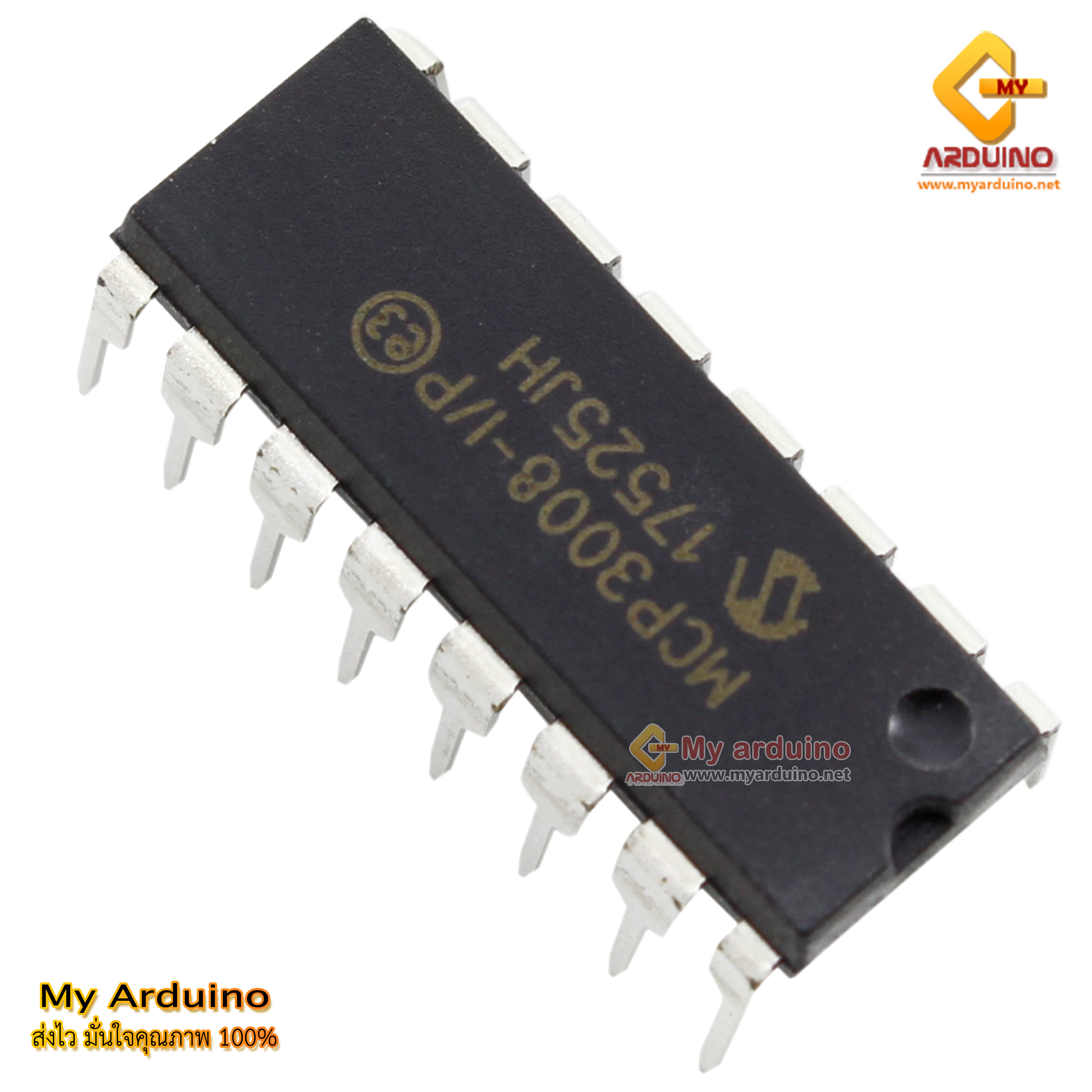 IC MCP3008 8-Channel 10-Bit ADC With SPI Interface - ขาย Arduino ...