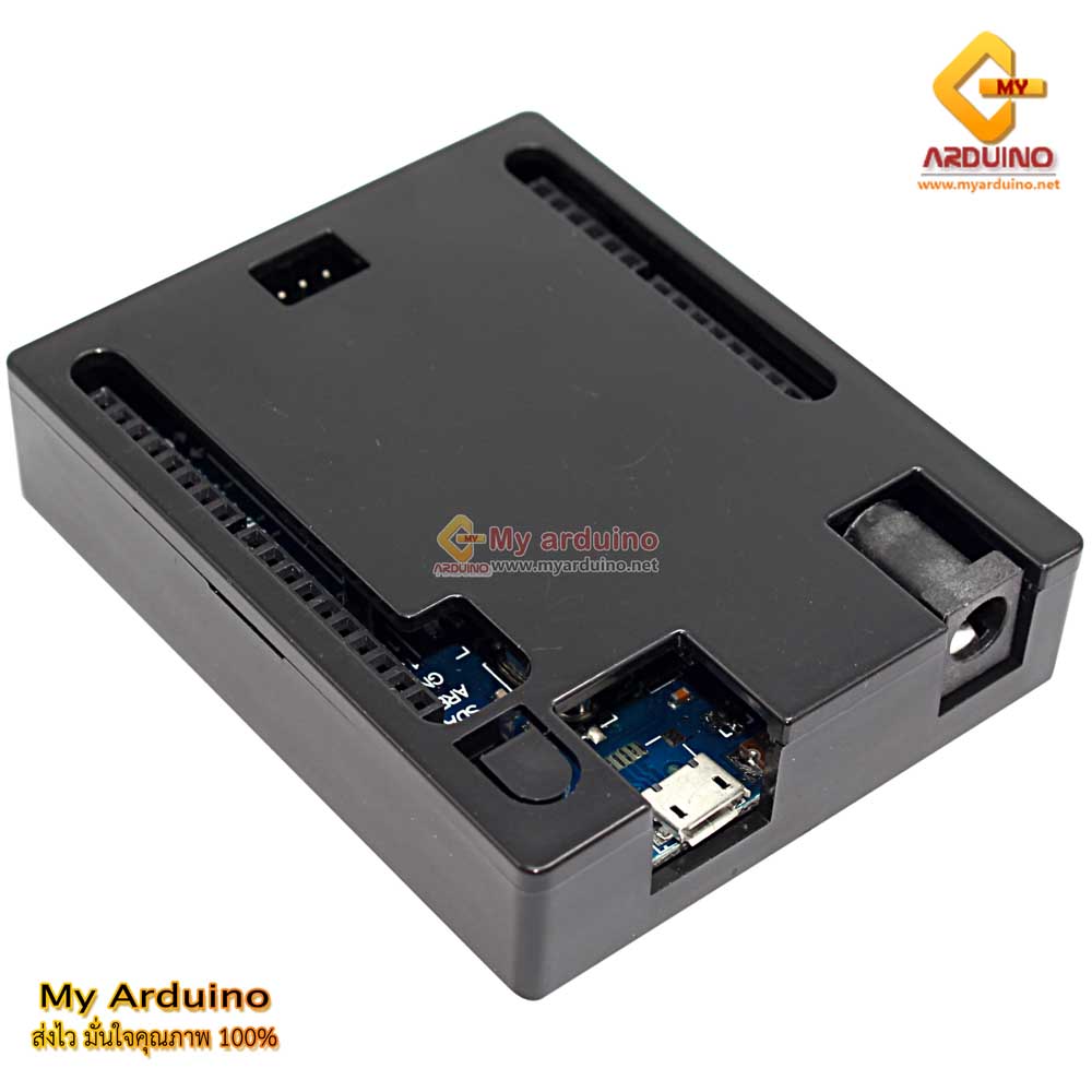 Arduino UNO R3 acrylic case box กล่องพลาสติก สีดำ สำหรับ Arduino Uno ...