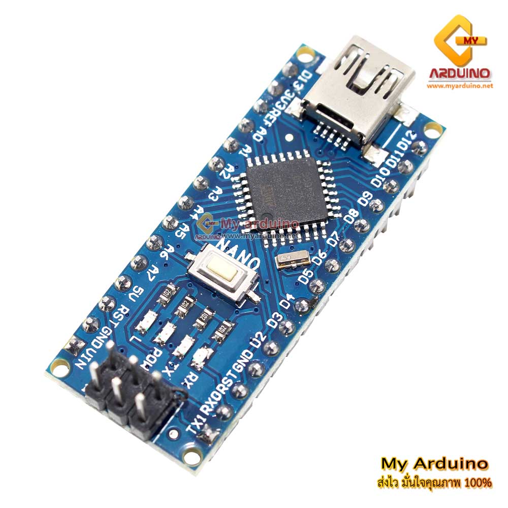 Arduino Nano 30 Mini Usb รุ่นใหม่ชิฟ Ch340g แบบบัดกรีขา ไม่มีสาย Mini Usb ขาย Arduino อุปกรณ์