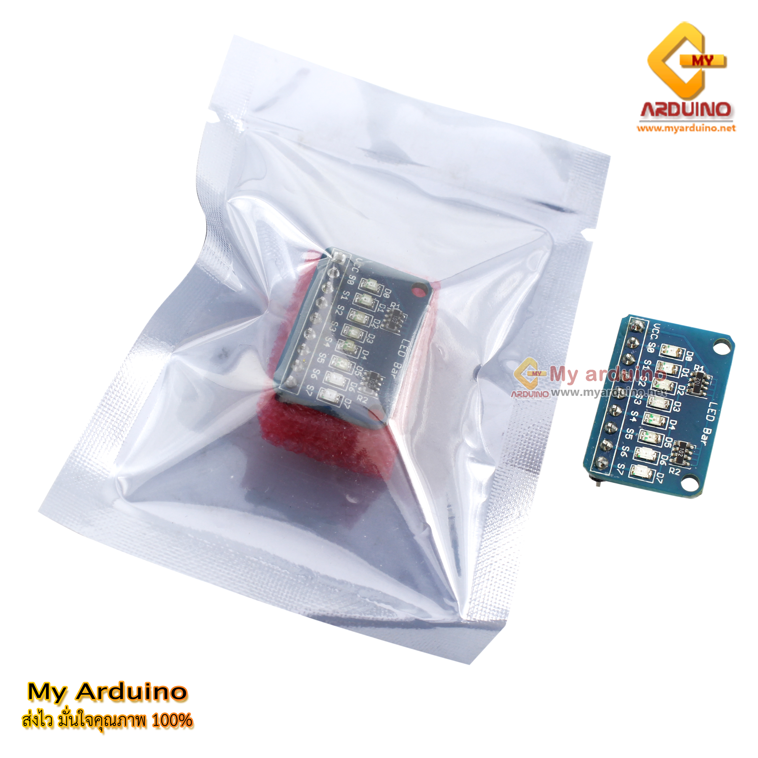 8 LED 8 Bar Marquee LED Display Module 4 สี - ขาย Arduino อุปกรณ์ ...