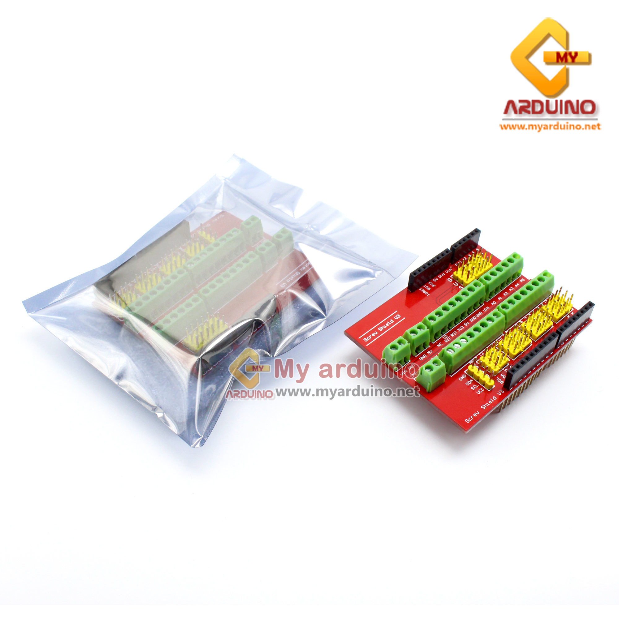 Arduino Screw Shield V1 expansion board is compatible with UNO R3 - ขาย Arduino อุปกรณ์ Arduino ...
