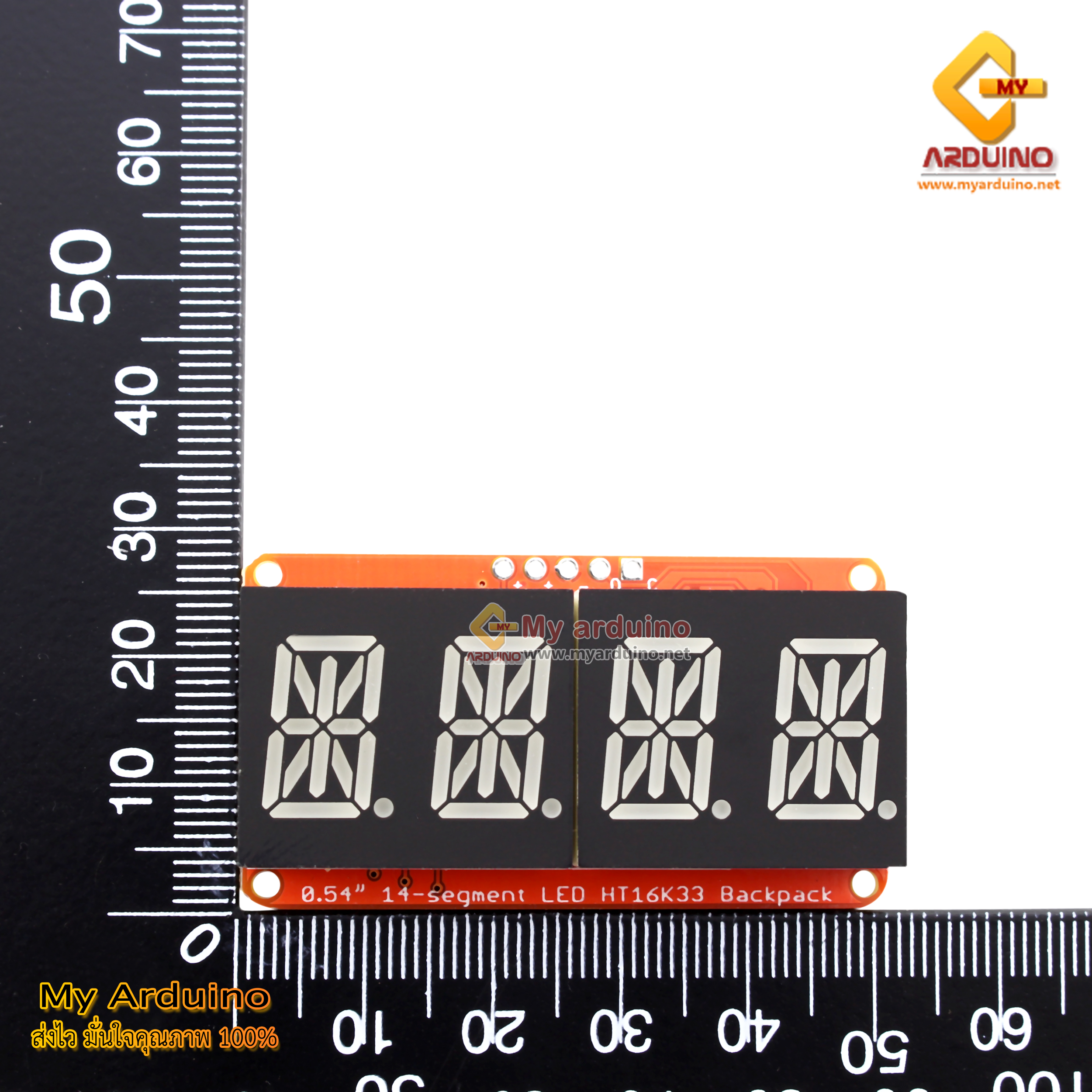 จอ LED แสดงตัวเลข HT16K33 Segment Display Module 0.54" LED I2C driver ...