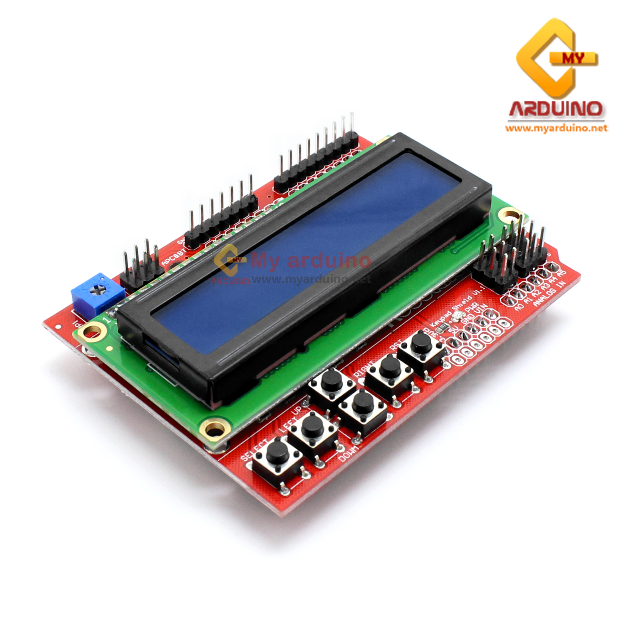 1602 LCD Keypad Shield V2.0 LCD Expansion Board for Arduino - ขาย ...