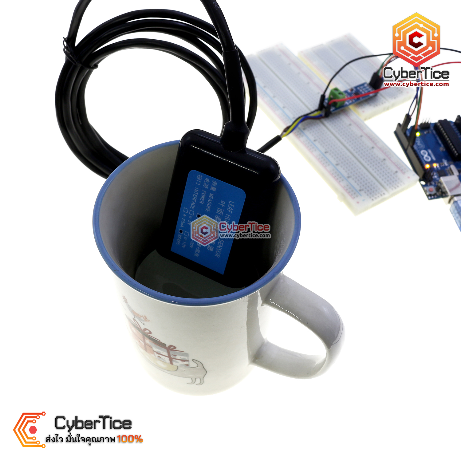 สอนใช้งาน Arduino เซ็นเซอร์วัดอุณหภูมิและความชิ้นพื้นผิวใบความแม่นยำสูง ขาย Arduino อุปกรณ์