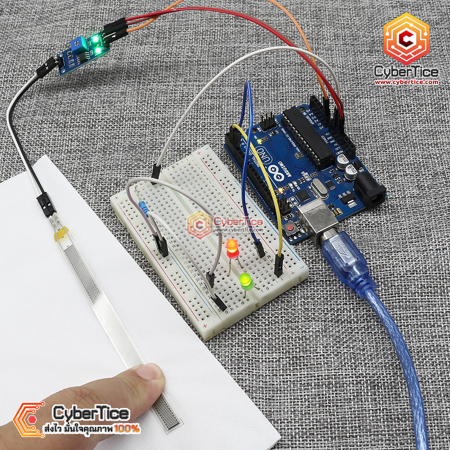 สอนใช้งาน Arduino เซ็นเซอร์วัดแรงกดงอ Bending Beam Force Sensor รุ่น RP ...