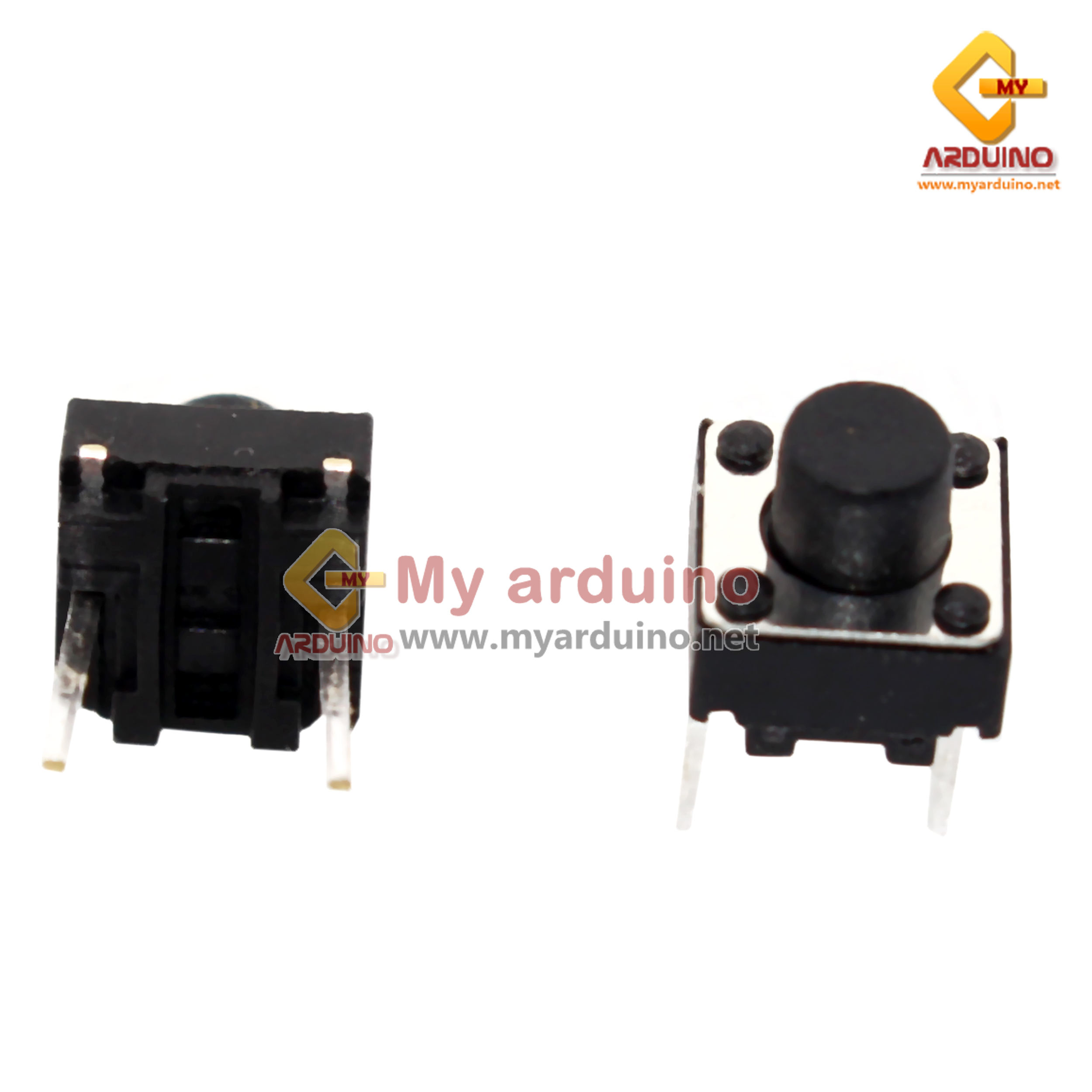 Micro Switch Button ไมโครสวิตช์กดติดปล่อยดับ 2ขา 6x6x6mm ขาย Arduino อุปกรณ์ Arduino คุณภาพดี