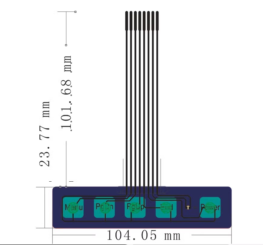 Keypad 5 Key พร้อม Led Membrane Switch Keypad With Led ขาย Arduino อุปกรณ์ Arduino คุณภาพดี