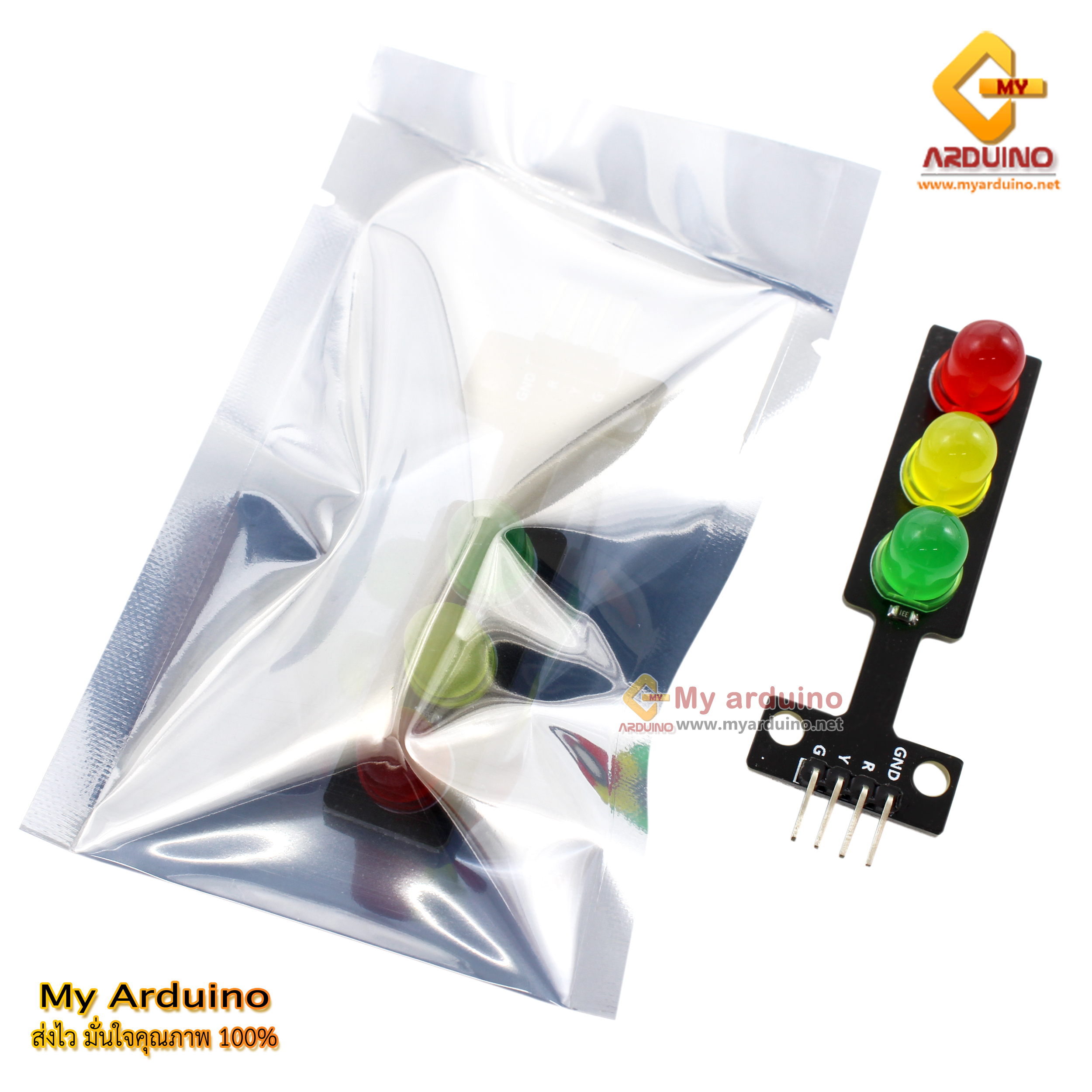 LED Module 3 traffic light 8mm โมดูล LED 3 สี ไฟจราจร - ขาย Arduino อุปกรณ์ Arduino คุณภาพดี ...