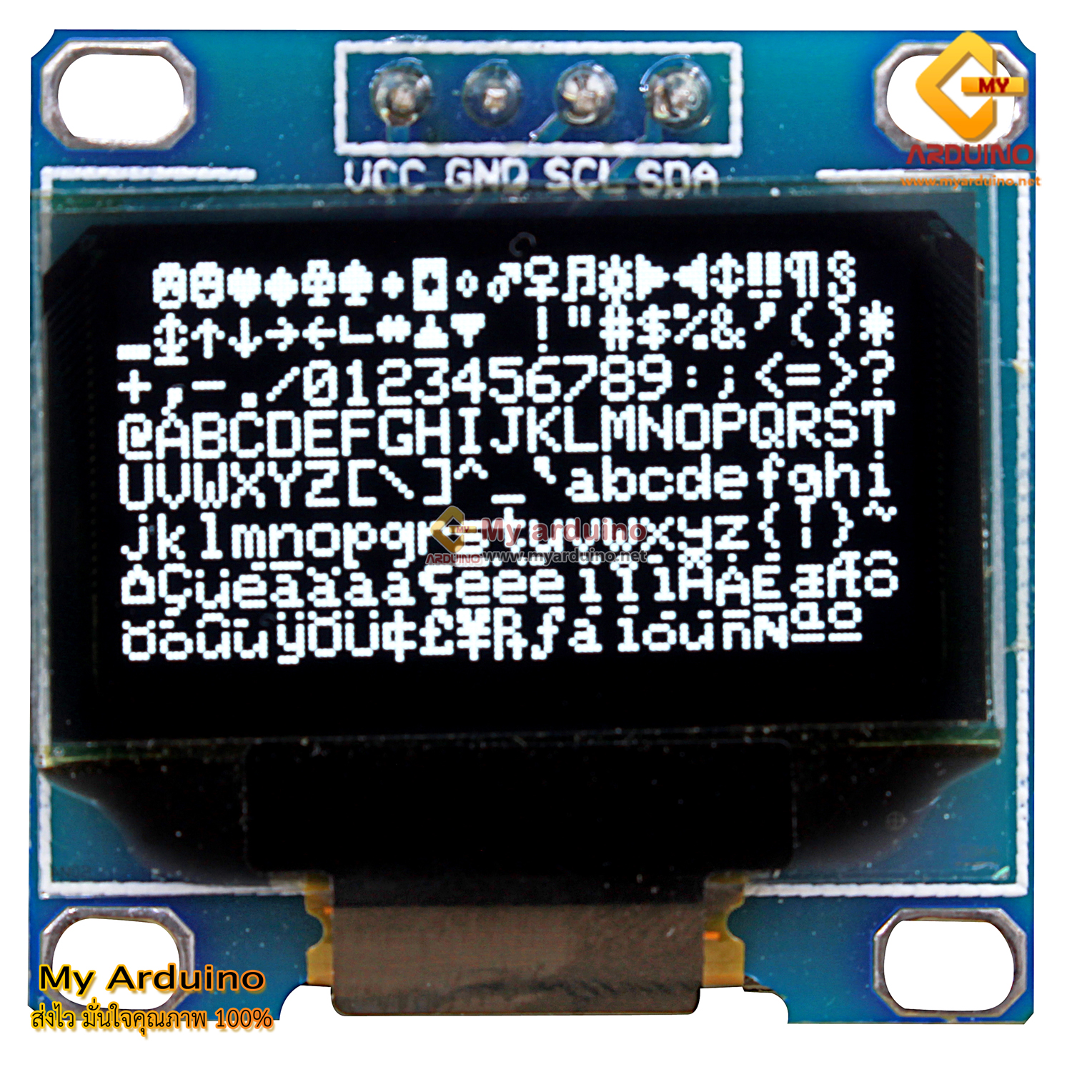 สอนใช้งาน Arduino จอแสดงผล Oled 128x64 แบบ I2c สีขาว ขาย Arduino อุปกรณ์ Arduino คุณภาพดี ราคา