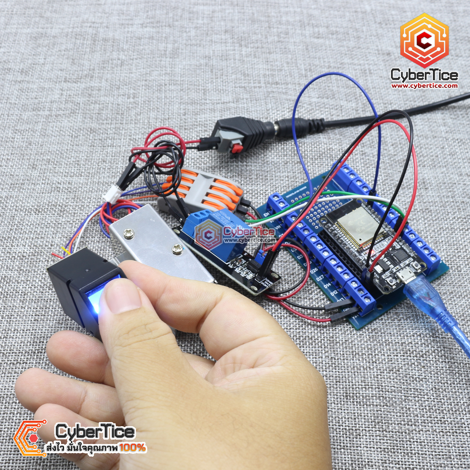 สอนใช้งาน ESP32 Fingerprint Sensor เซ็นเซอร์สแกนลายนิ้วมือ AS608 JM-101B สำหรับ Arduino V2.0 ...