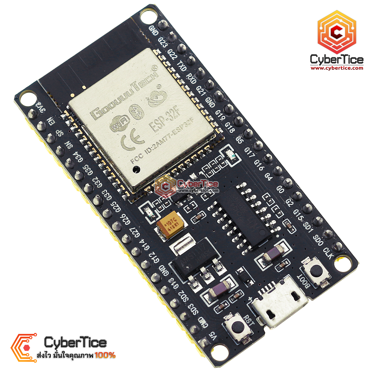 ESP32 NodeMCU ESP-WROOM-32 Wi-Fi and Bluetooth Module Dual Core Consumption 38P CH340 - ขาย ...