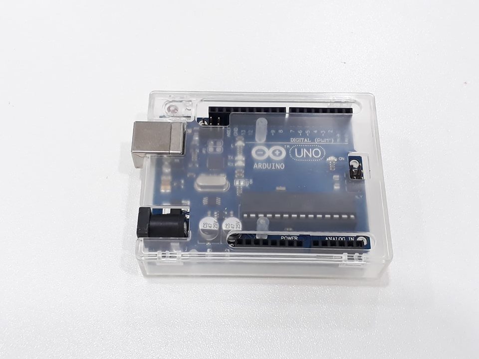 Arduino Uno R3 Acrylic Case Box กล่องพลาสติกแบบใส สำหรับ Arduino Uno Case V2 ขาย Arduino